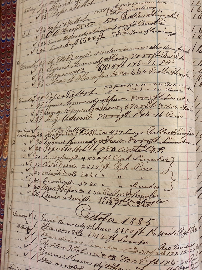 19th-Early 20th Century S.F Bay Area Leather Bound Business Journals ...