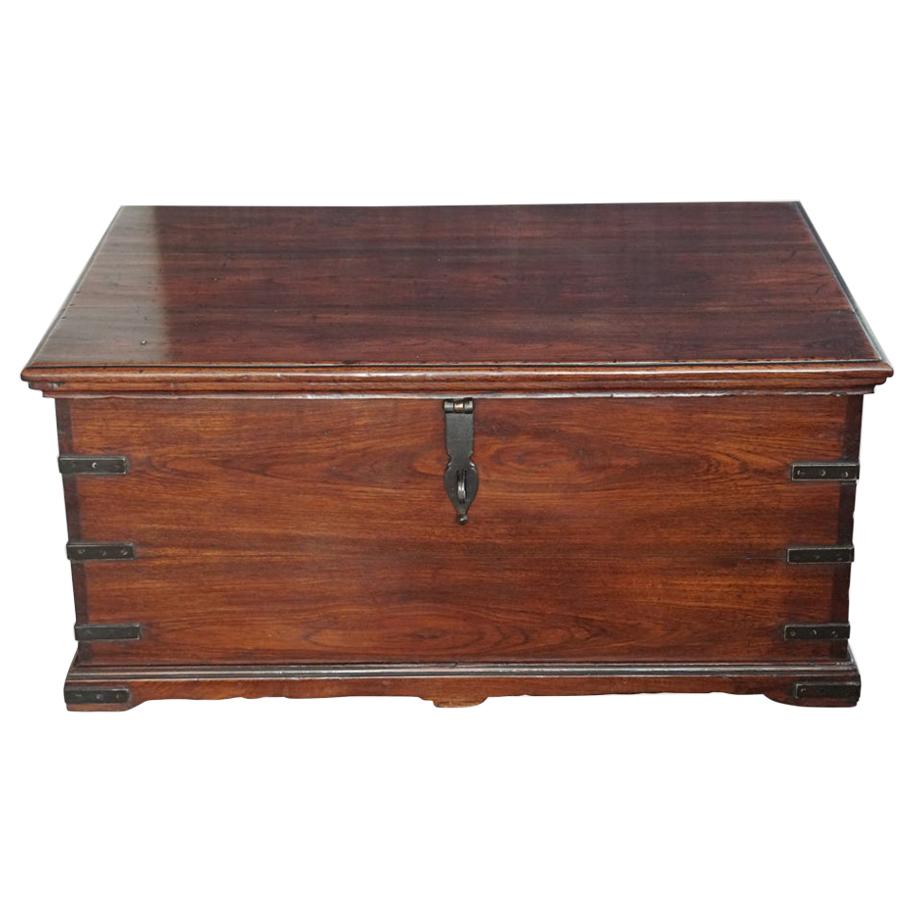 19th Century Antique Teak Merchant Chest Coffee Table, circa 1860 at ...