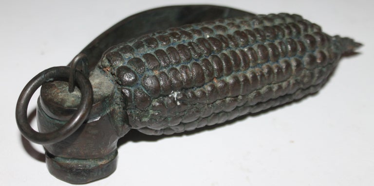 19th Century Bronze Corn Sculpture For Sale at 1stDibs