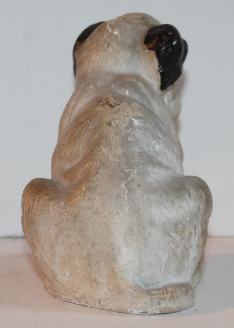 19th Century Chalk Dog with Original Paint at 1stDibs