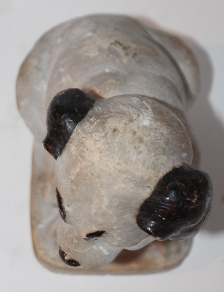 19th Century Chalk Dog with Original Paint at 1stDibs