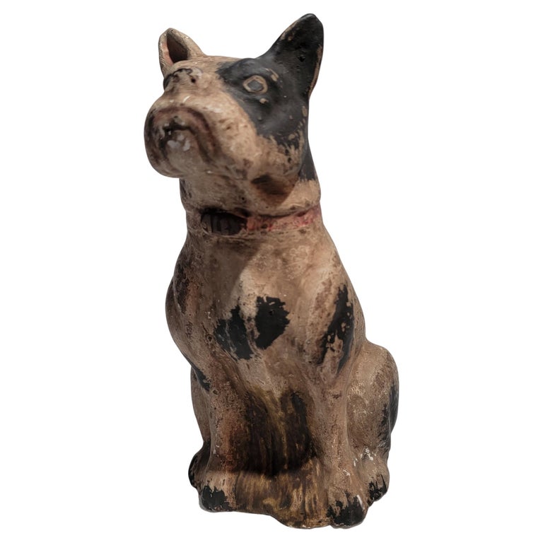 19Thc Chalk Painted Dog Bank For Sale at 1stDibs