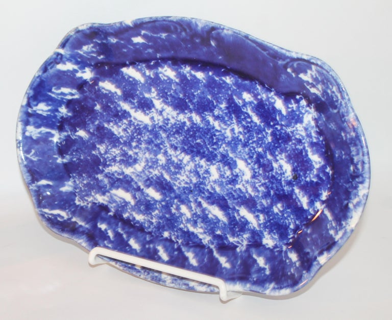 19th Century Collection of Four Design Sponge Ware Platters For Sale at ...