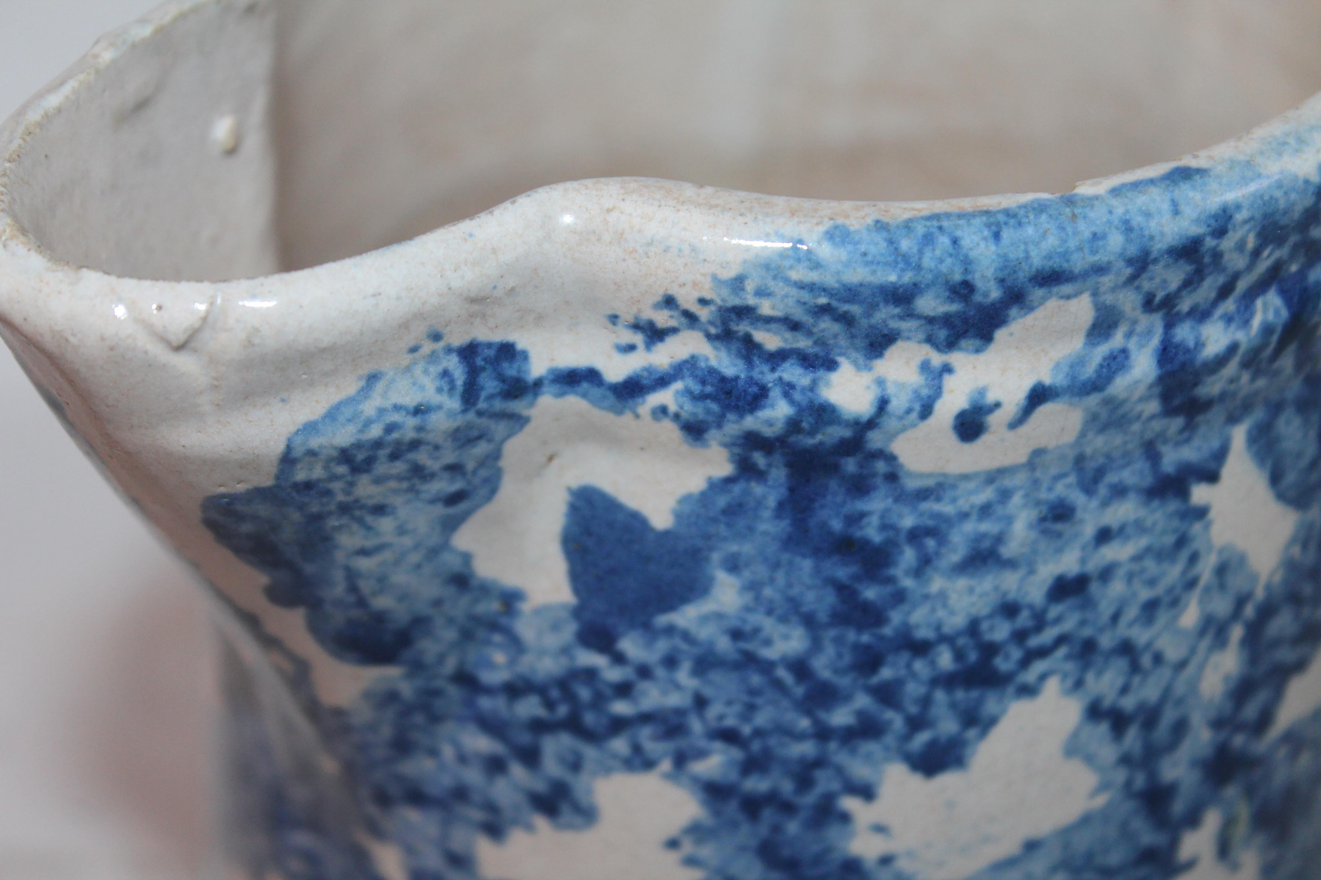 19th Century Design Sponge Ware Pitcher at 1stDibs