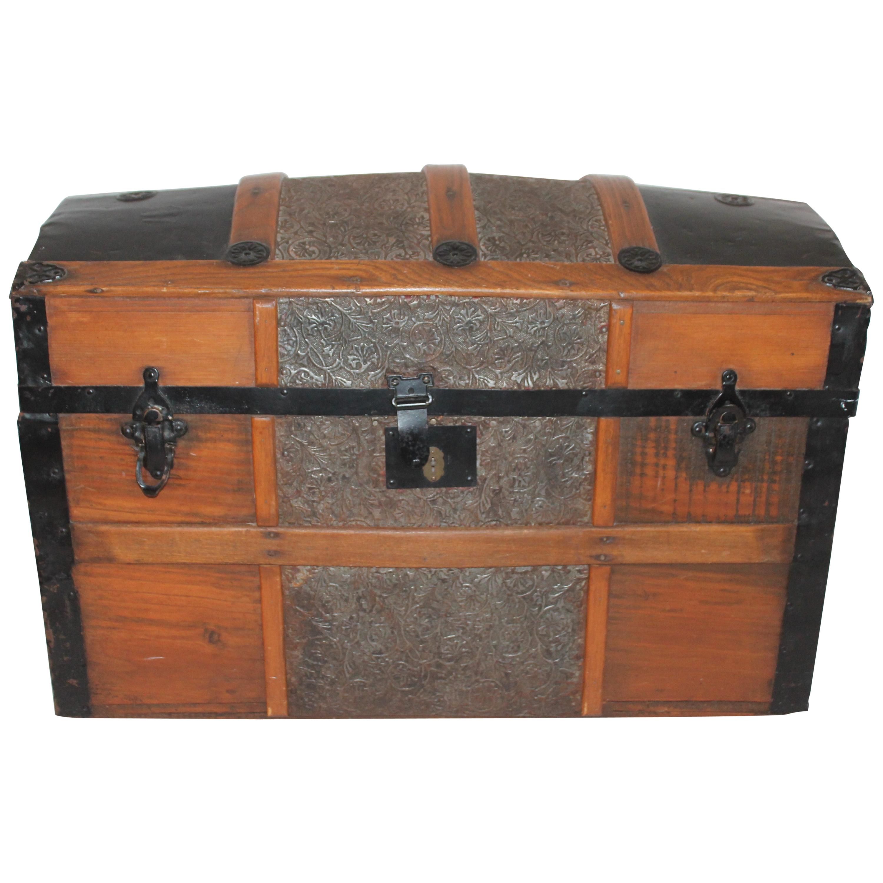 19th Century Dome Top Trunk at 1stDibs
