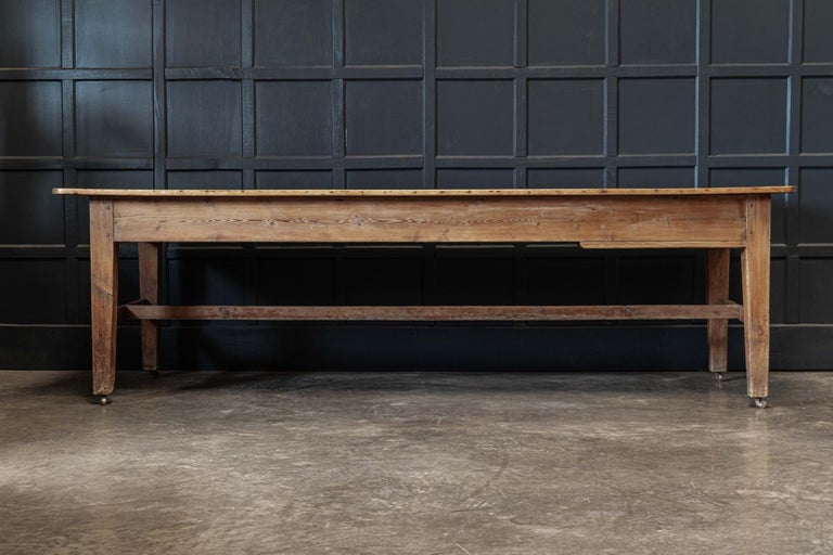 19thC English Country House Pine Farmhouse/Prep Table For Sale at ...