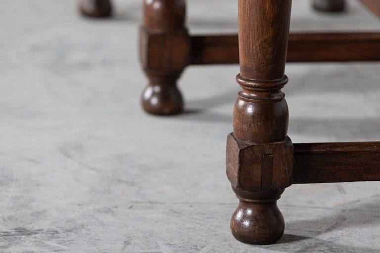 19thC English Oak Bank Cashiers Table For Sale at 1stDibs