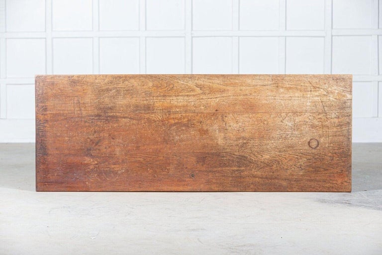 19thC English Oak Work Mill Table For Sale at 1stDibs