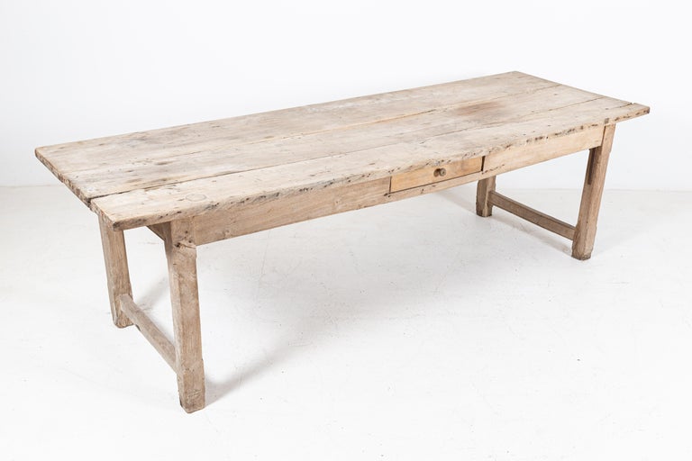 19thC French Elm Refectory Table For Sale at 1stDibs