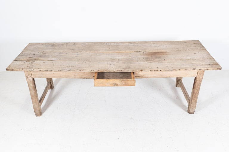19thC French Elm Refectory Table For Sale at 1stDibs