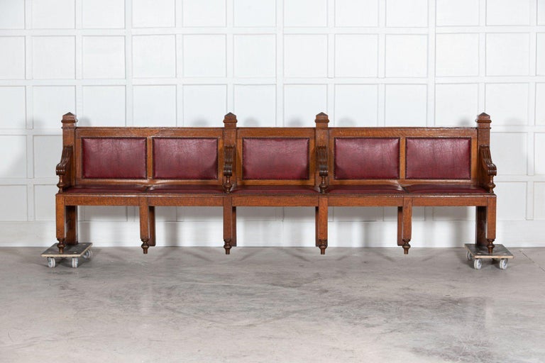 Wooden waiting bench store