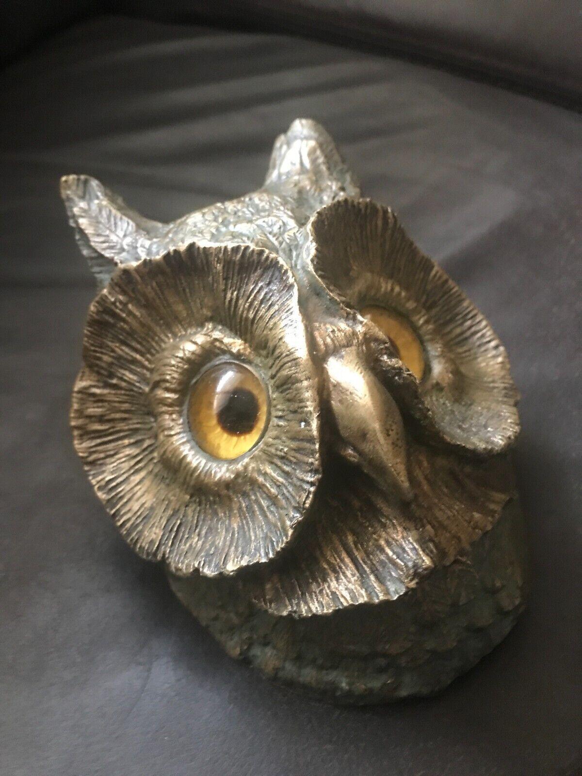 19thc French Original Bronze Owl Sculpture Signed by Paul Louis Loiseau ...