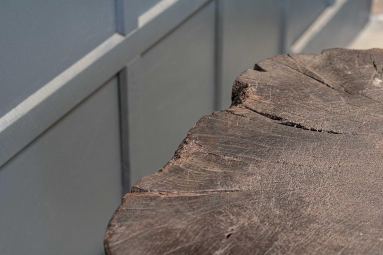 19th Century French Provincial Rustic Elm Chopping Block Table For Sale ...