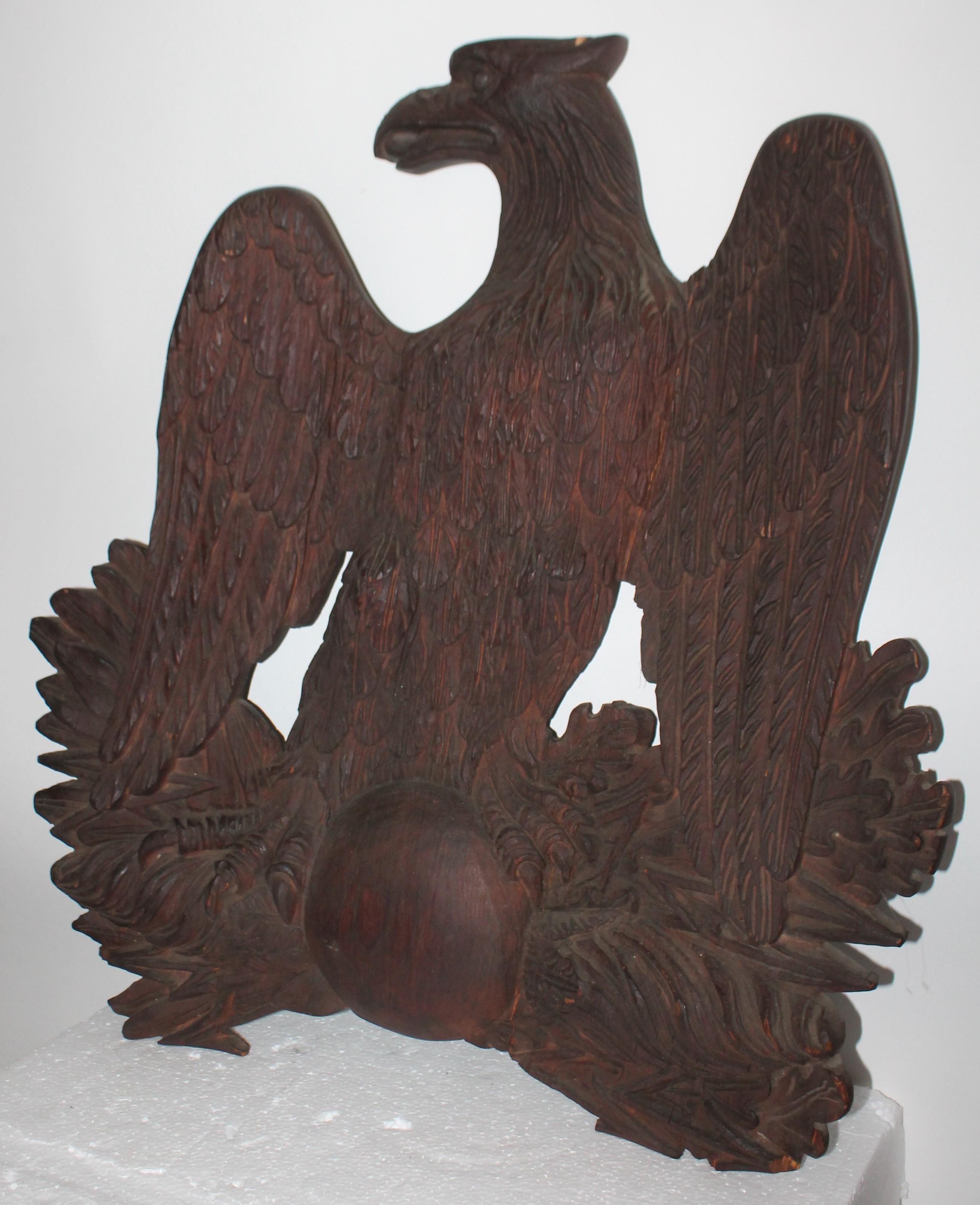 19th Century Hand Carved Wooden Eagle from New England at 1stDibs ...