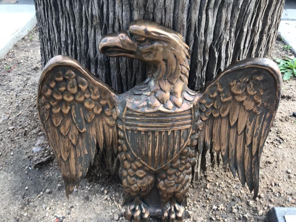 19th Century Heavy Copper Eagle Plaque with Copper Chain For Sale at ...