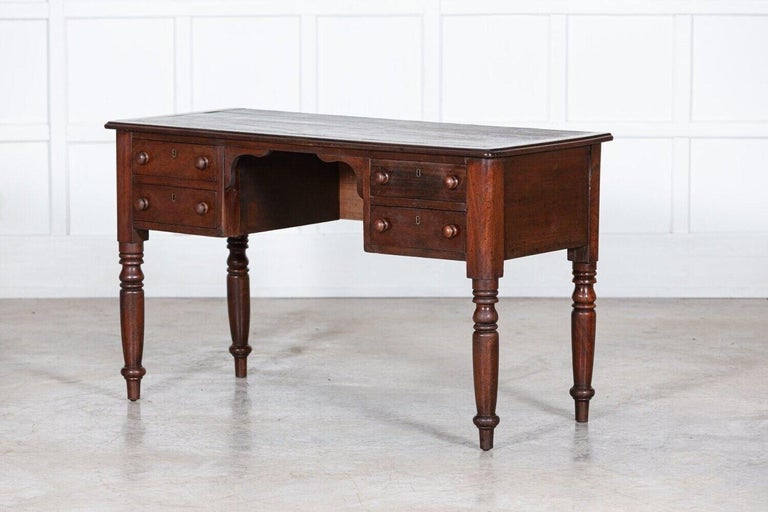 19thC Irish Mahogany Desk at 1stDibs