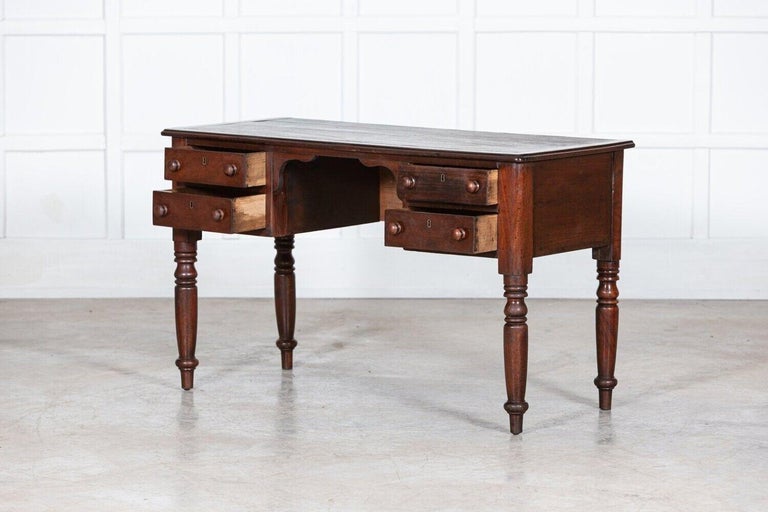 19thC Irish Mahogany Desk at 1stDibs