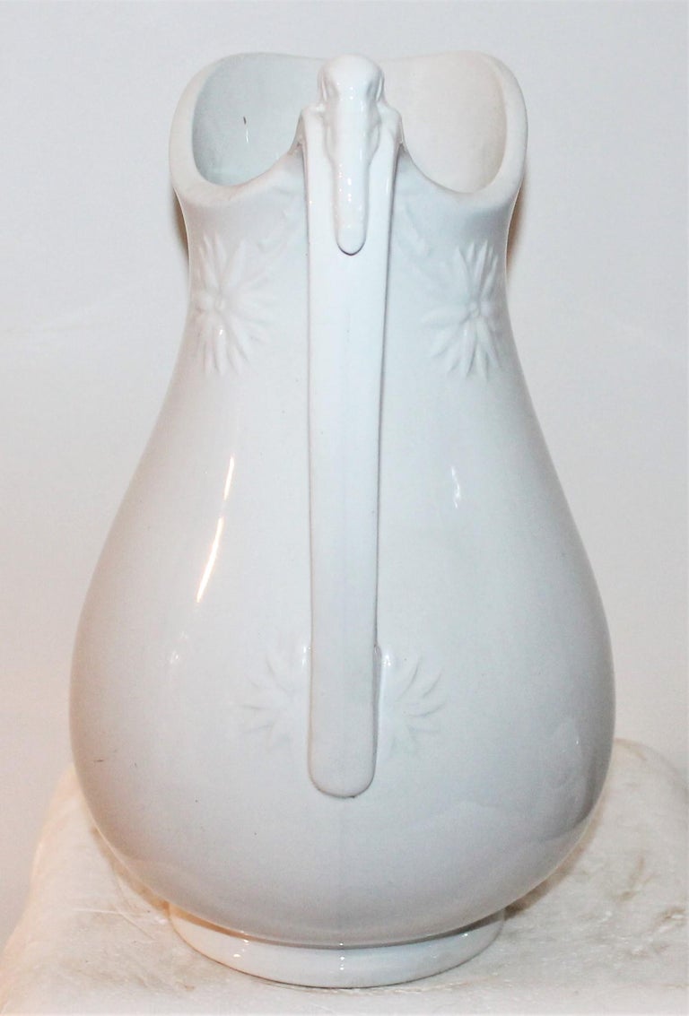 19th Century Iron Stone Water Pitchers, Collection of Four at 1stDibs