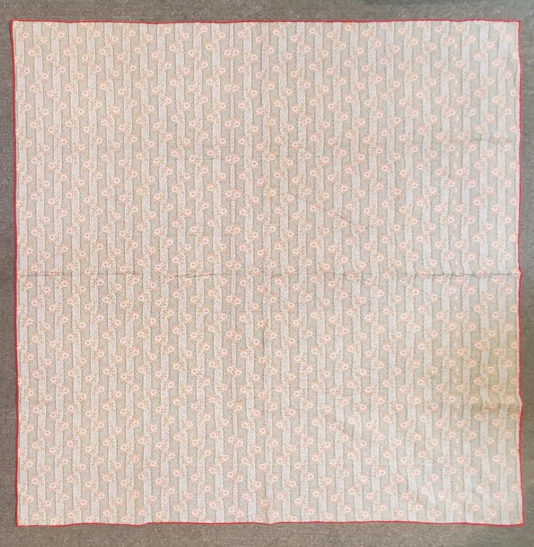 19th C Lancaster County, Pennsylvania Wool Fans Quilt For Sale at 1stDibs