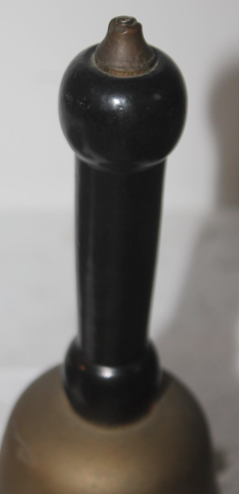 19th Century Large Brass Dinner Bell For Sale at 1stDibs