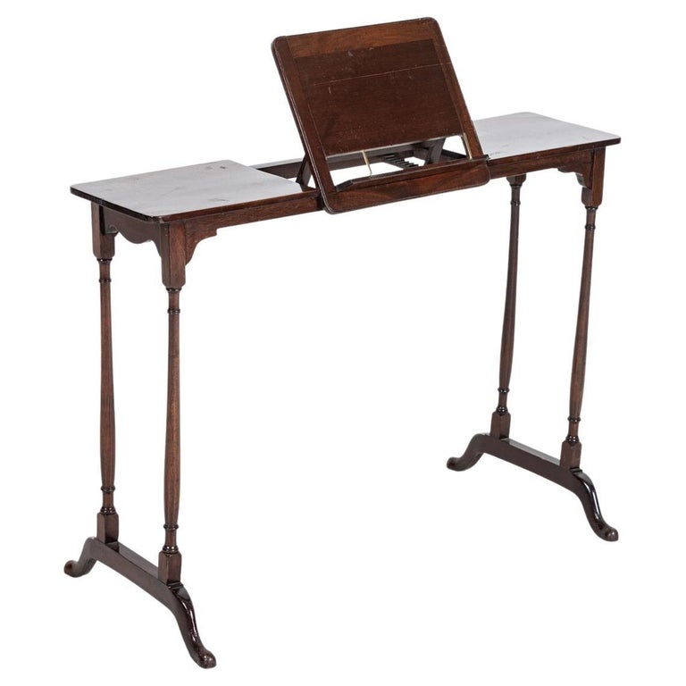 19thC Mahogany Adjustable Reading Table For Sale at 1stDibs
