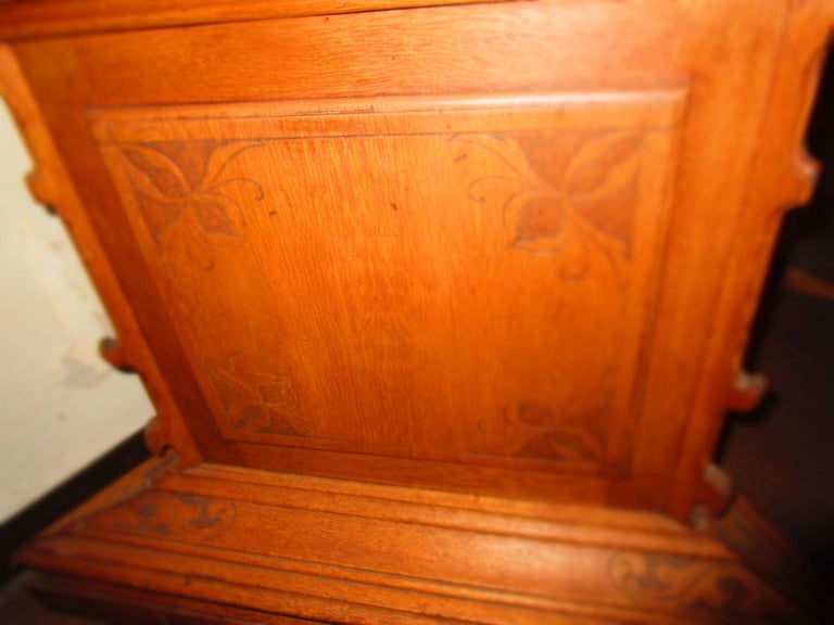 19thc Masonic Triangular Carved Oak Table Altar For Sale at 1stDibs