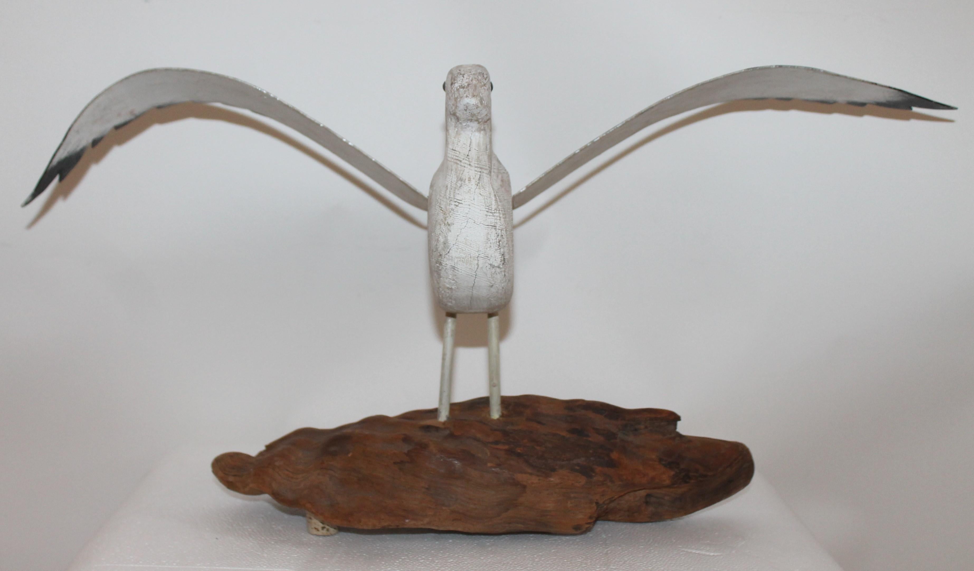 19th Century Original Painted Folk Art Sea Gull at 1stDibs