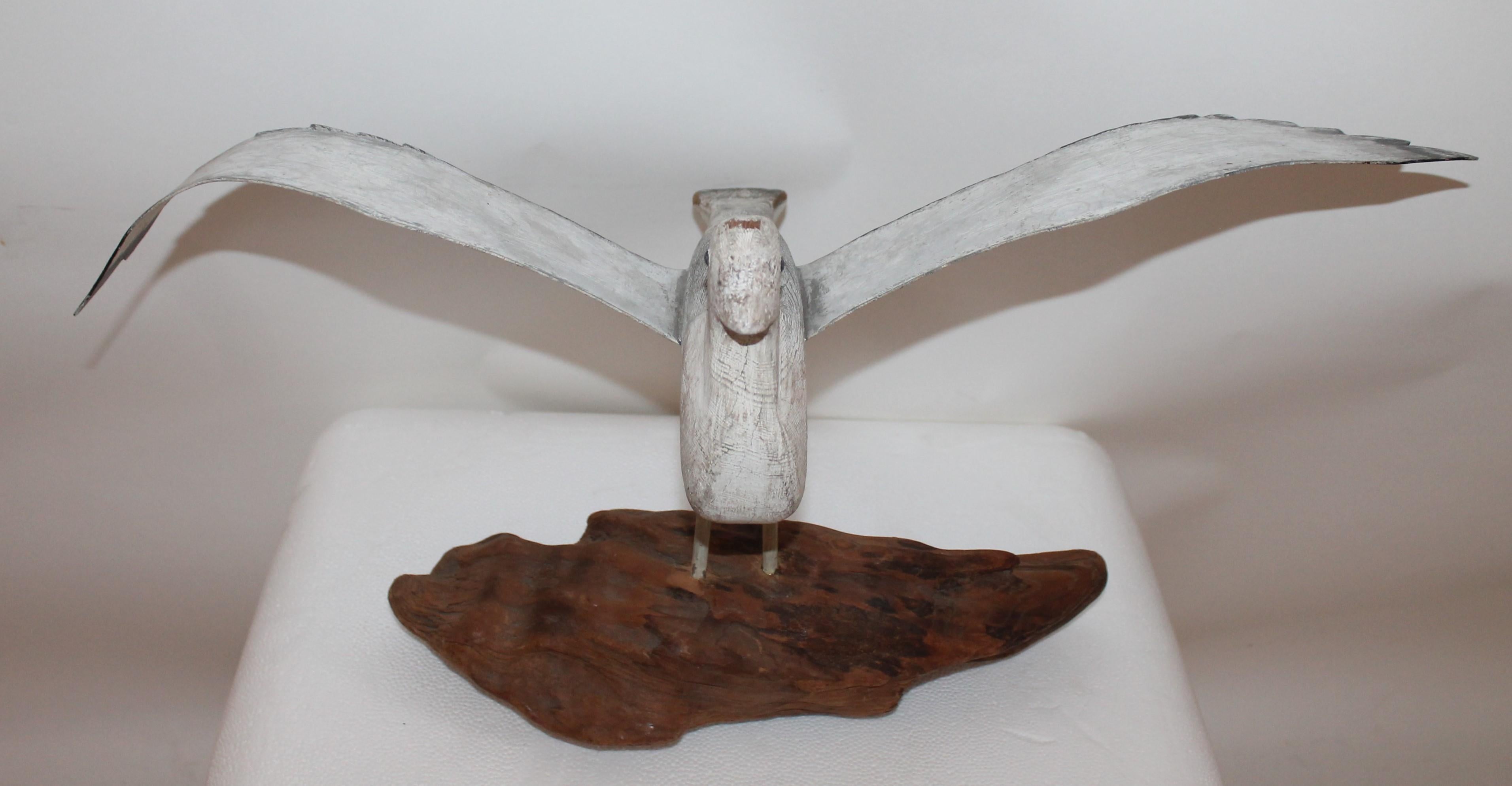 19th Century Original Painted Folk Art Sea Gull at 1stDibs