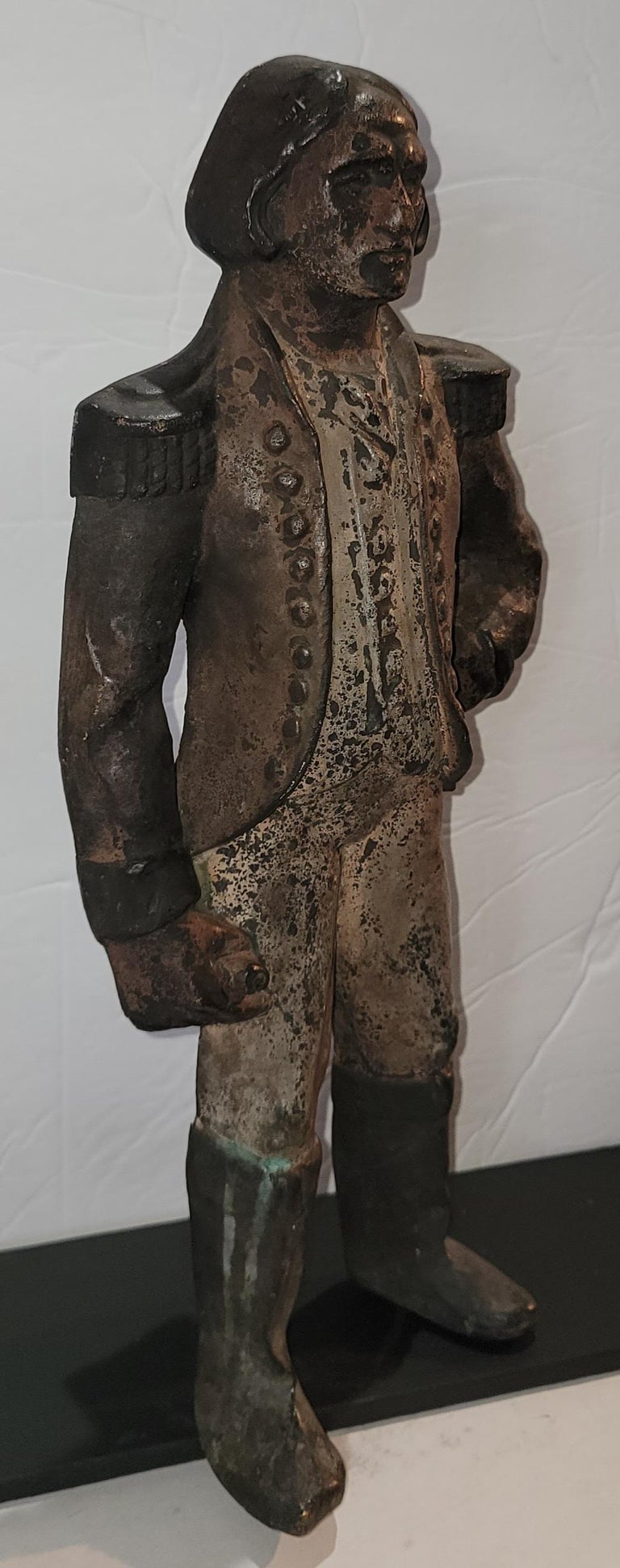 19th Century Original Painted George Washington Cast Iron Mounted For ...