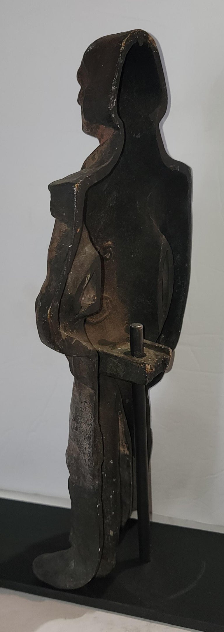 19th Century Original Painted George Washington Cast Iron Mounted For ...