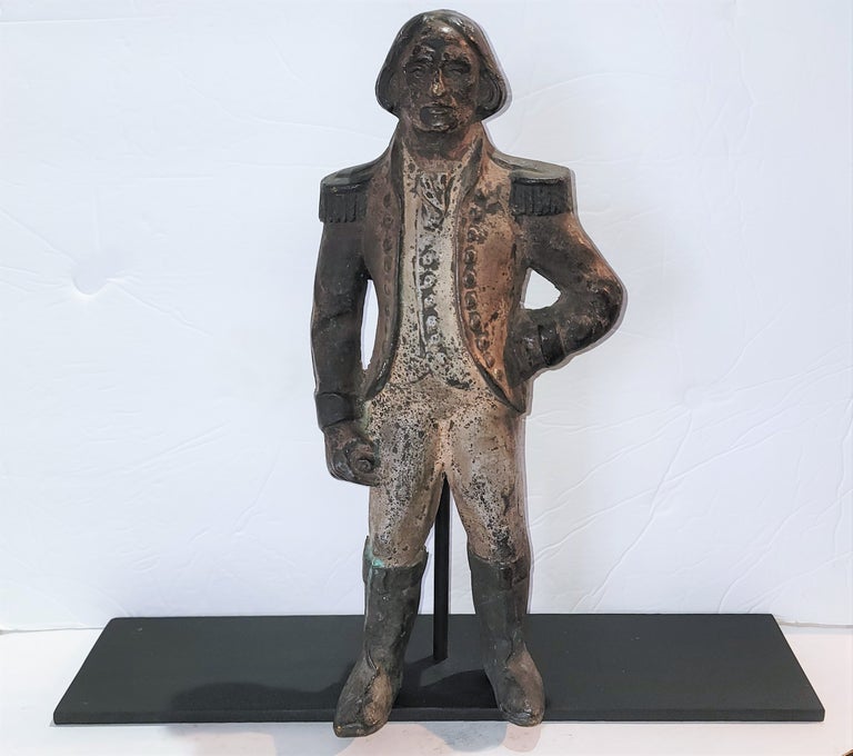 19Thc Original Painted George Washington Cast Iron Mounted For Sale at ...
