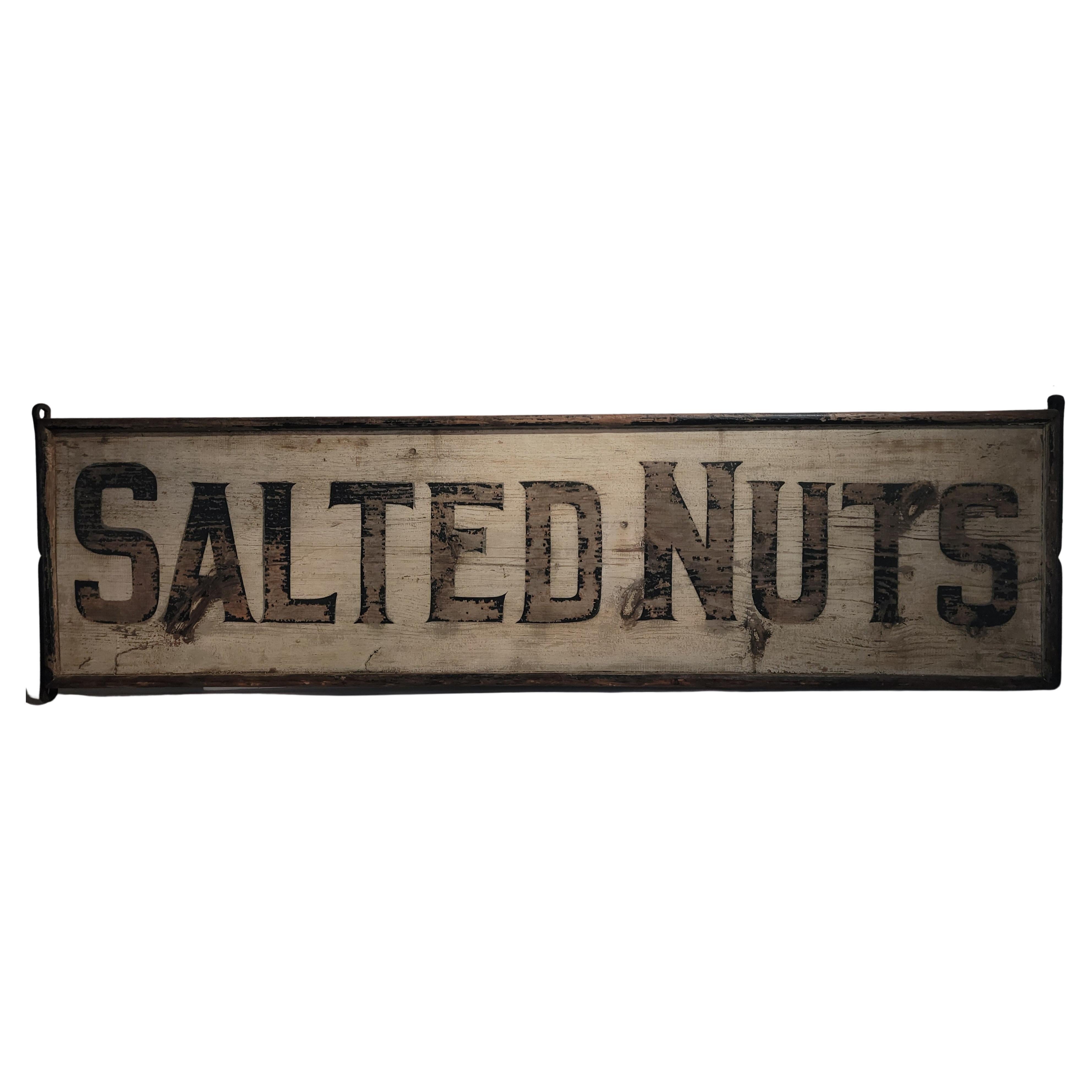 1930's Original Painted Tin On Board Trade Sign/house For Sale at 1stDibs