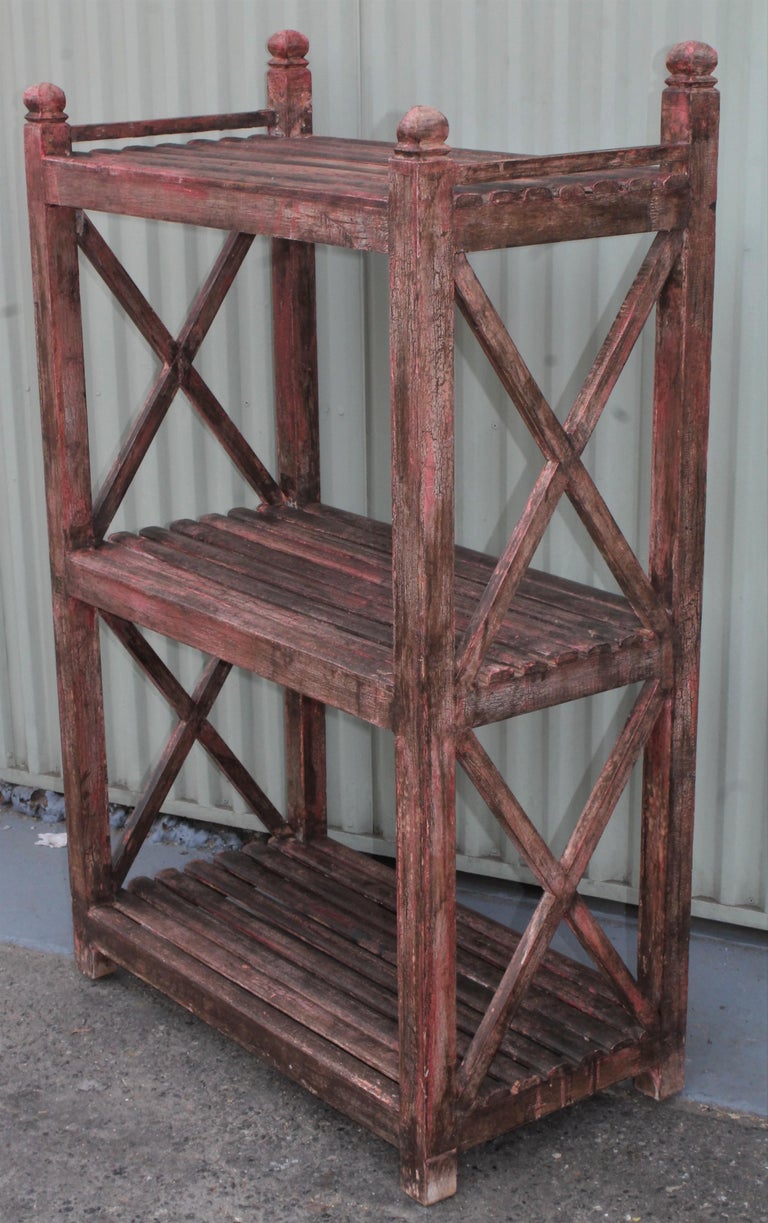 19th Century Painted Bread Rack-Shelf at 1stDibs