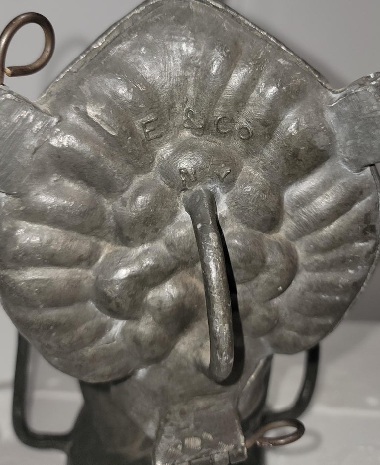 19thc Pewter Large Turkey Chocolate Mold For Sale at 1stDibs