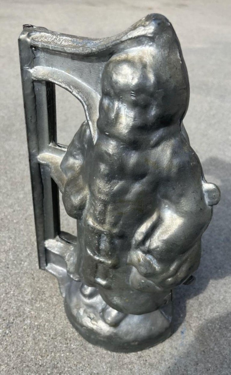 19Thc Pewter Santa Clause Chocolate Mold For Sale at 1stDibs
