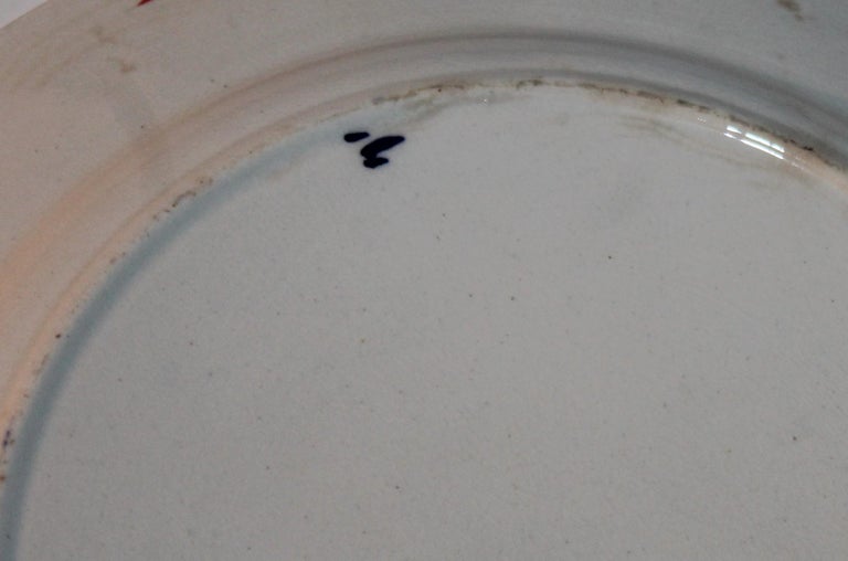 19th Century Rare Stick Spatter Rabbit Plates / Set of Four For Sale at ...