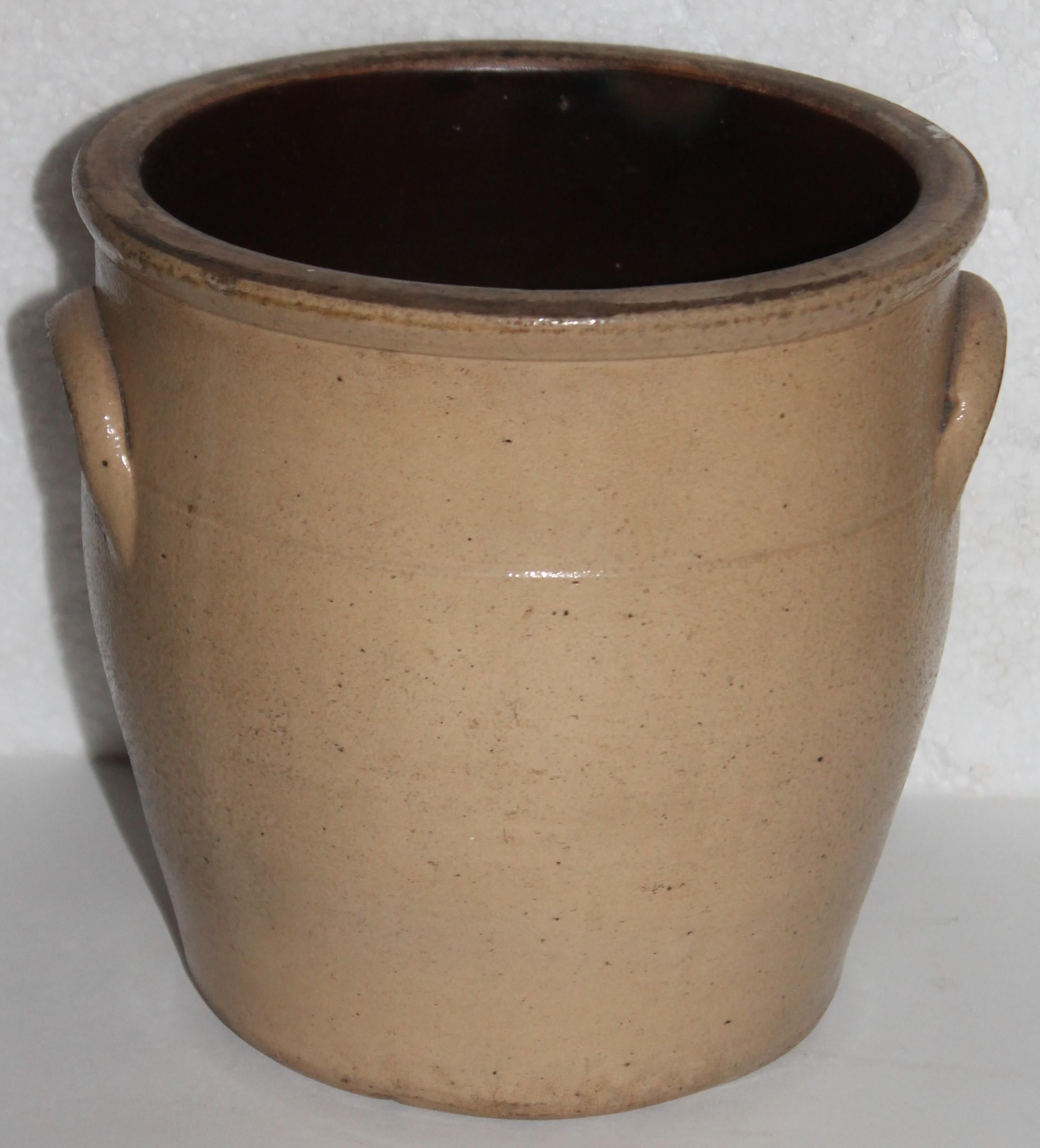 19th Century Salt Glaze Double Handled Crock at 1stDibs