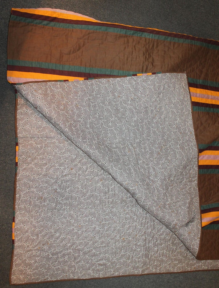 19th Century Split Bars Quilt from Pennsylvania For Sale at 1stDibs ...