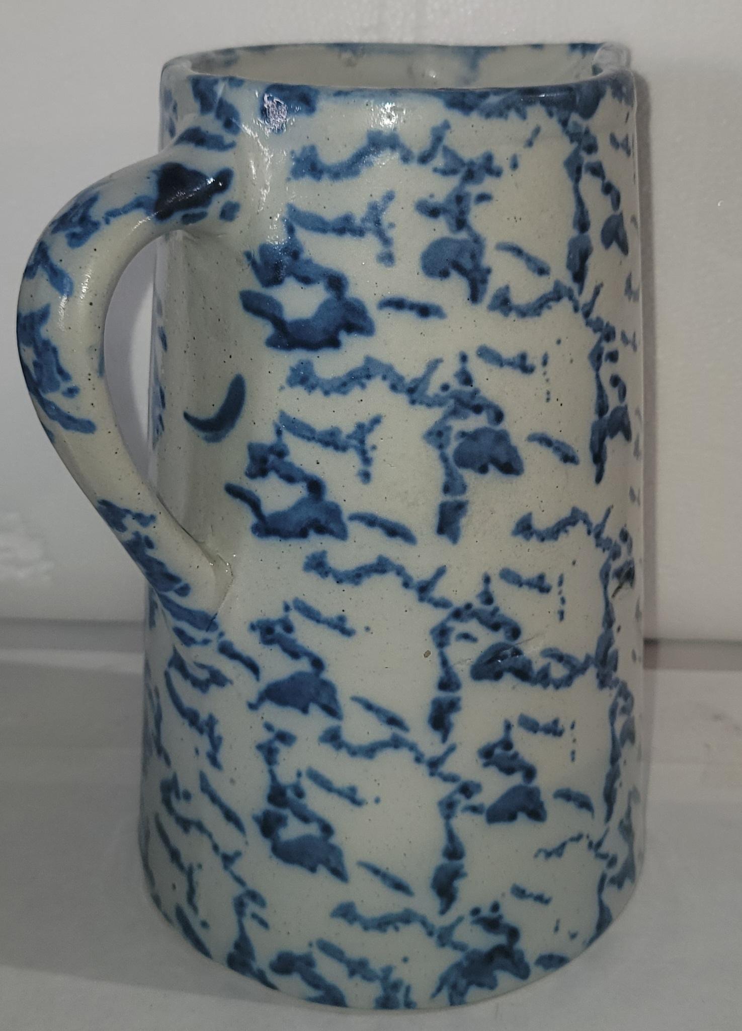 19Thc Sponge Ware Pottery Pitchers -Collection of Four at 1stDibs