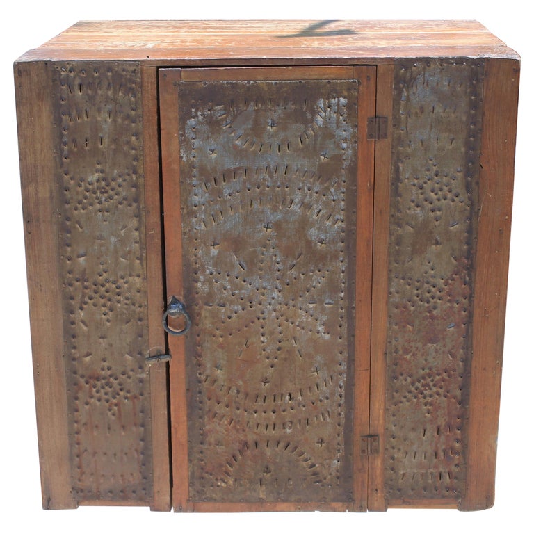 19thc Table Top Punched Tin Pie Safe at 1stDibs