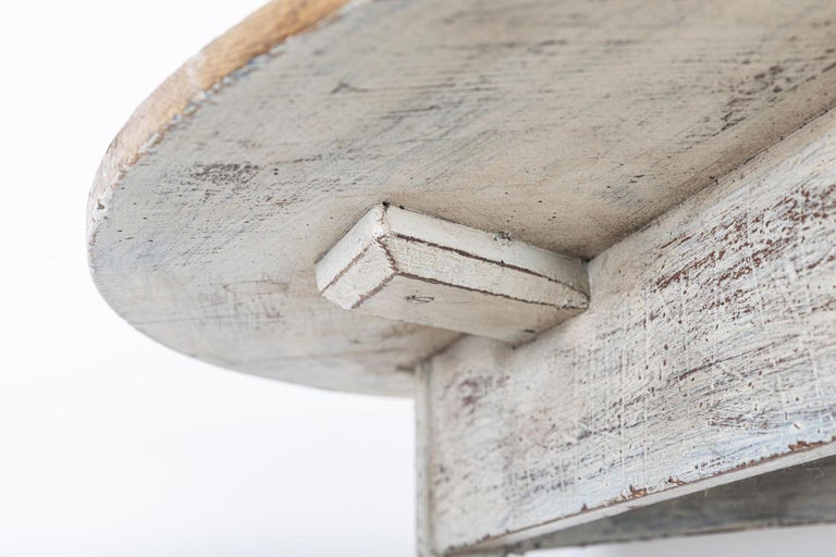 19thC Welsh Painted Pine Cricket Table at 1stDibs