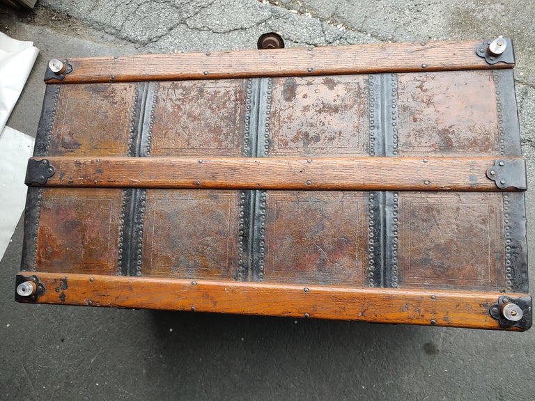 19thC Wooden Travel Box Storage and Cocktail Table Crouch and ...