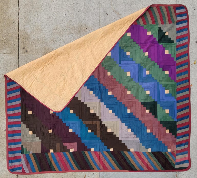 19thc Wool Log Cabin from Pennsylvania For Sale at 1stDibs