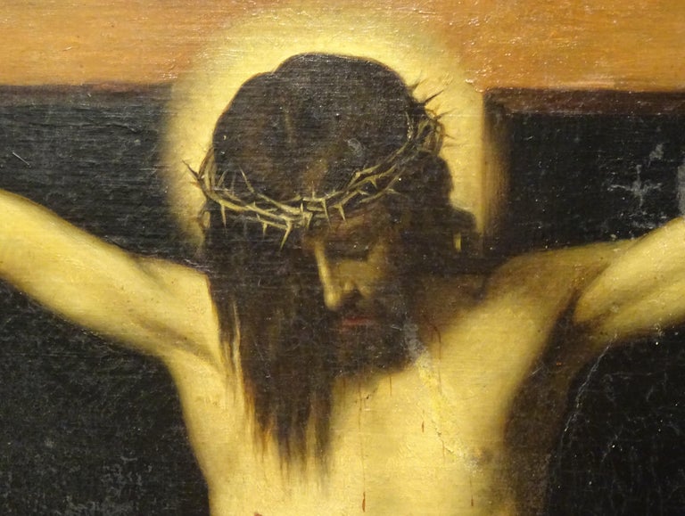 19th Century after Spanish Painter Velazquez Christ Oil on Canvas and ...