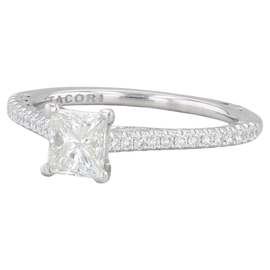 18k White Gold Tacori GIA Round Diamond 2.51ctw Engagement Ring Style ...