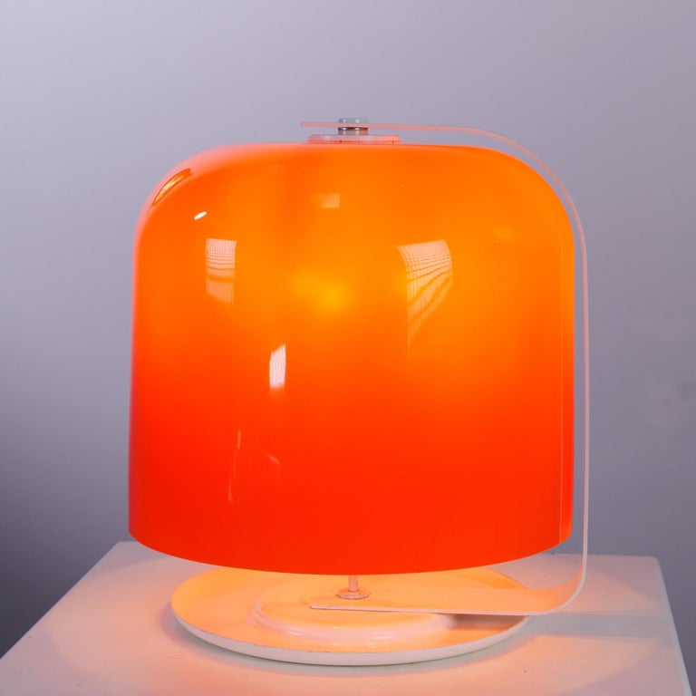 1st Edition Orange Alvise Lamp by Luigi Massoni for Harvey Guzzini ...