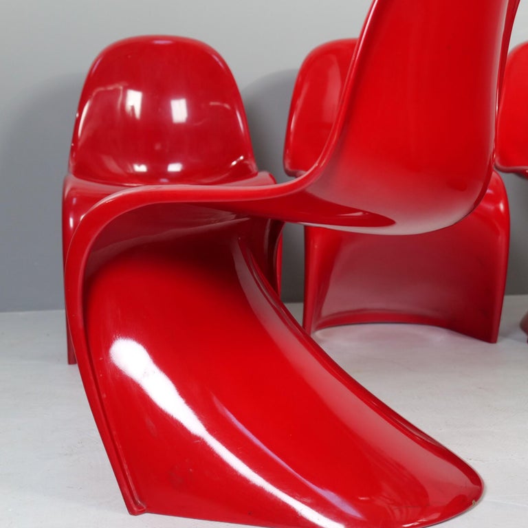 1st Edition Vintage Panton Chairs, Vitra Herman Miller Collection, 1960 ...