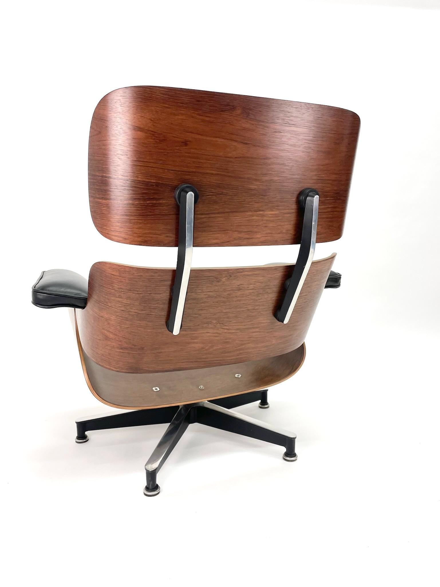 1st Gen Eames Lounge Chair and Ottoman in Rosewood at 1stDibs