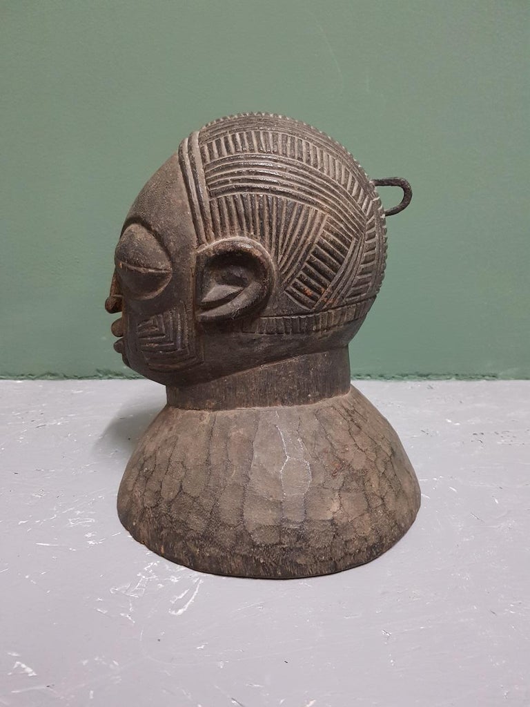 First Half of the 20th Century Yoruba, Nigeria Hand Carved Head Mask at ...