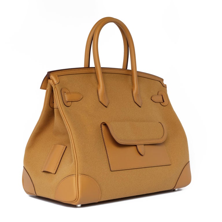 1stdibs Exclusive Hermes Birkin 35cm "Cargo" Sesame Swift and Toile ...